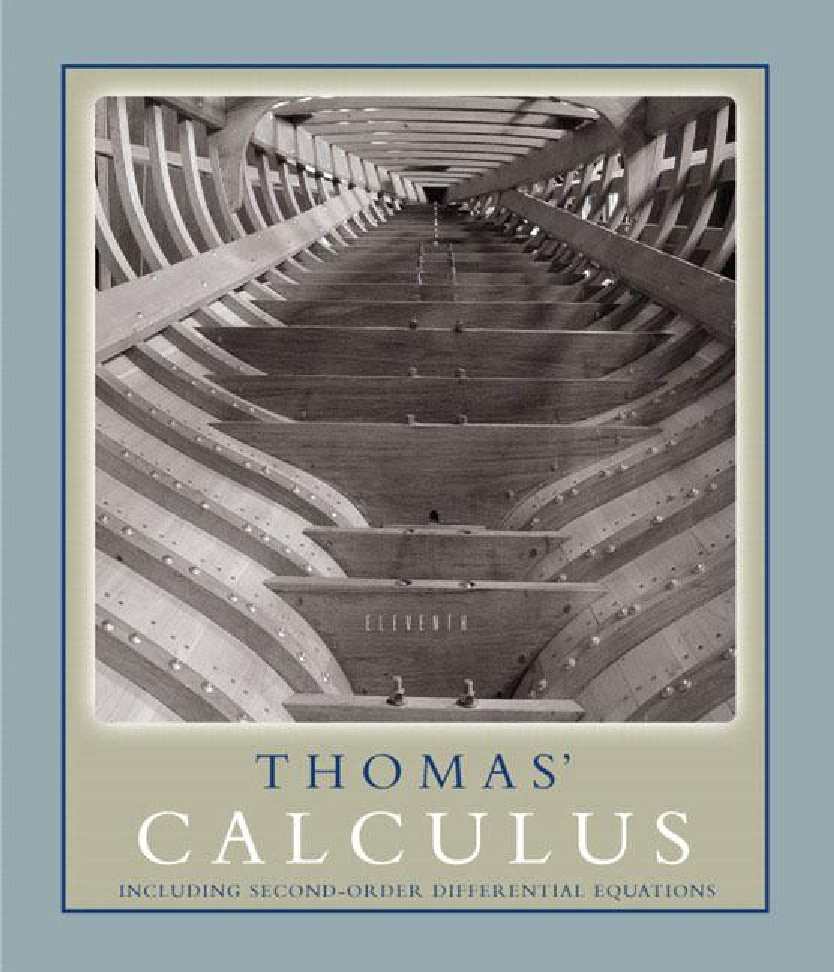 THOMAS CALCULUS 11TH EDITION (BOOK AND SOLUTION) | Bachelor of Computer ...