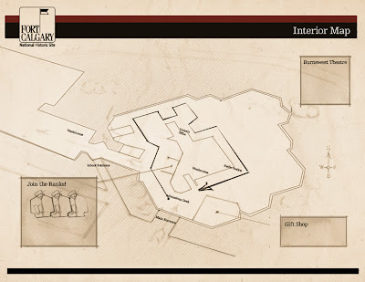 Fort Calgary Map Design: Layouts