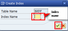 Create Secondary Index on SAP Table