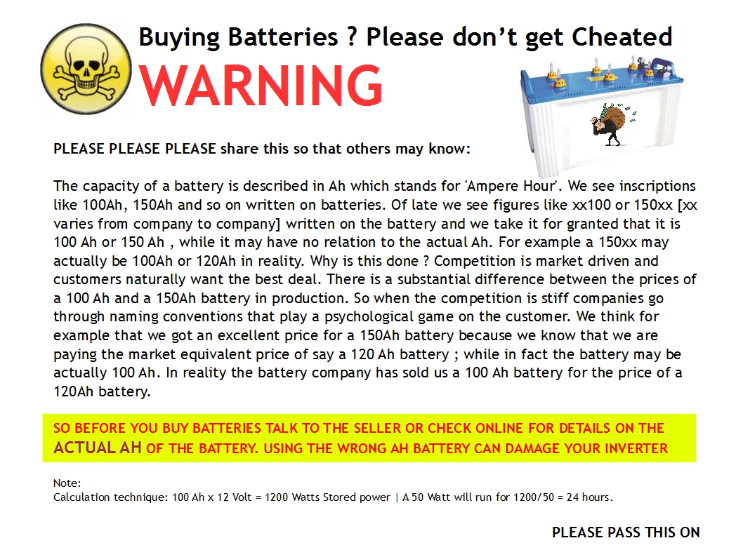 Joseph Innovations: Battery Warning - Know this before you buy batteries.