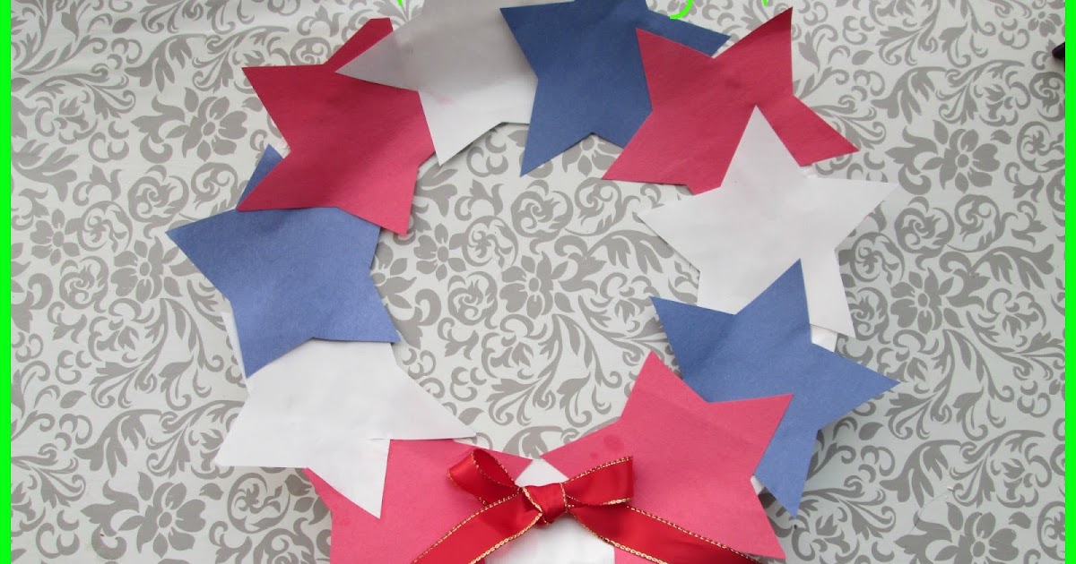 Save Green Being Green: Star Paper Plate Wreath