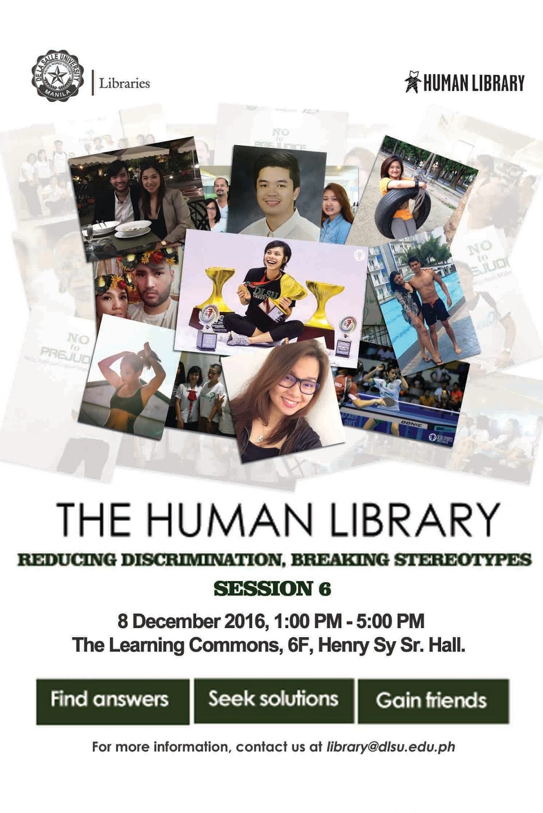 Upcoming Event: Human Library (Session 6)