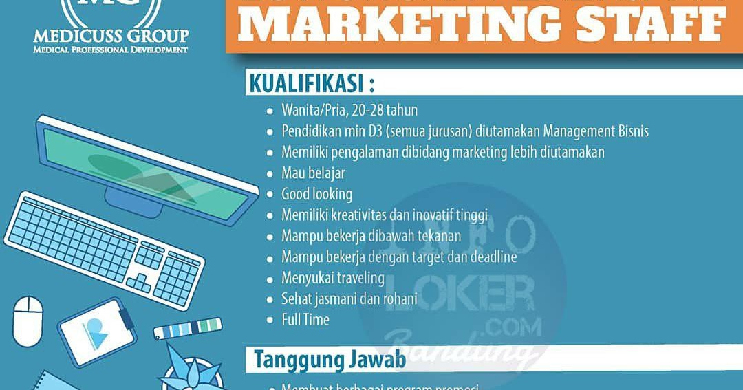 Lowongan Kerja Medicuss Group Bandung Desember 2018 - Info Loker ... Lowongan Kerja Medicuss Group Bandung Desember 2018 - Info Loker ...