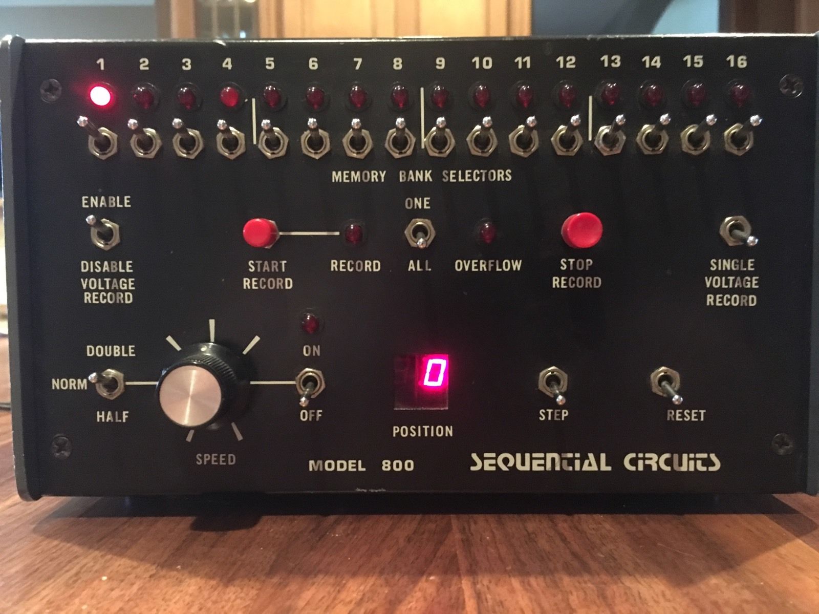 MATRIXSYNTH: Vintage Sequential Circuits MODEL-800 Sequencer SN 00209 w ...