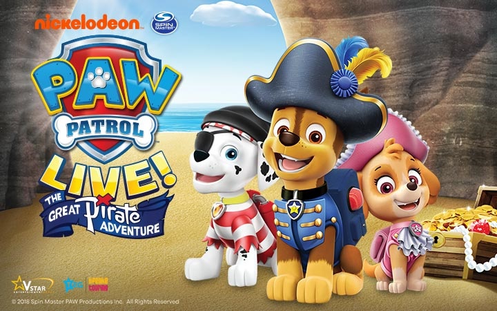 PAW PATROL LIVE! 'The Great Pirate Adventure' to Set Sail in Singapore ...