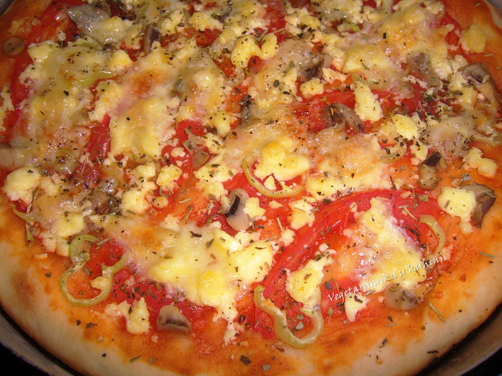 Testo za picu + vegetarijanski nadev