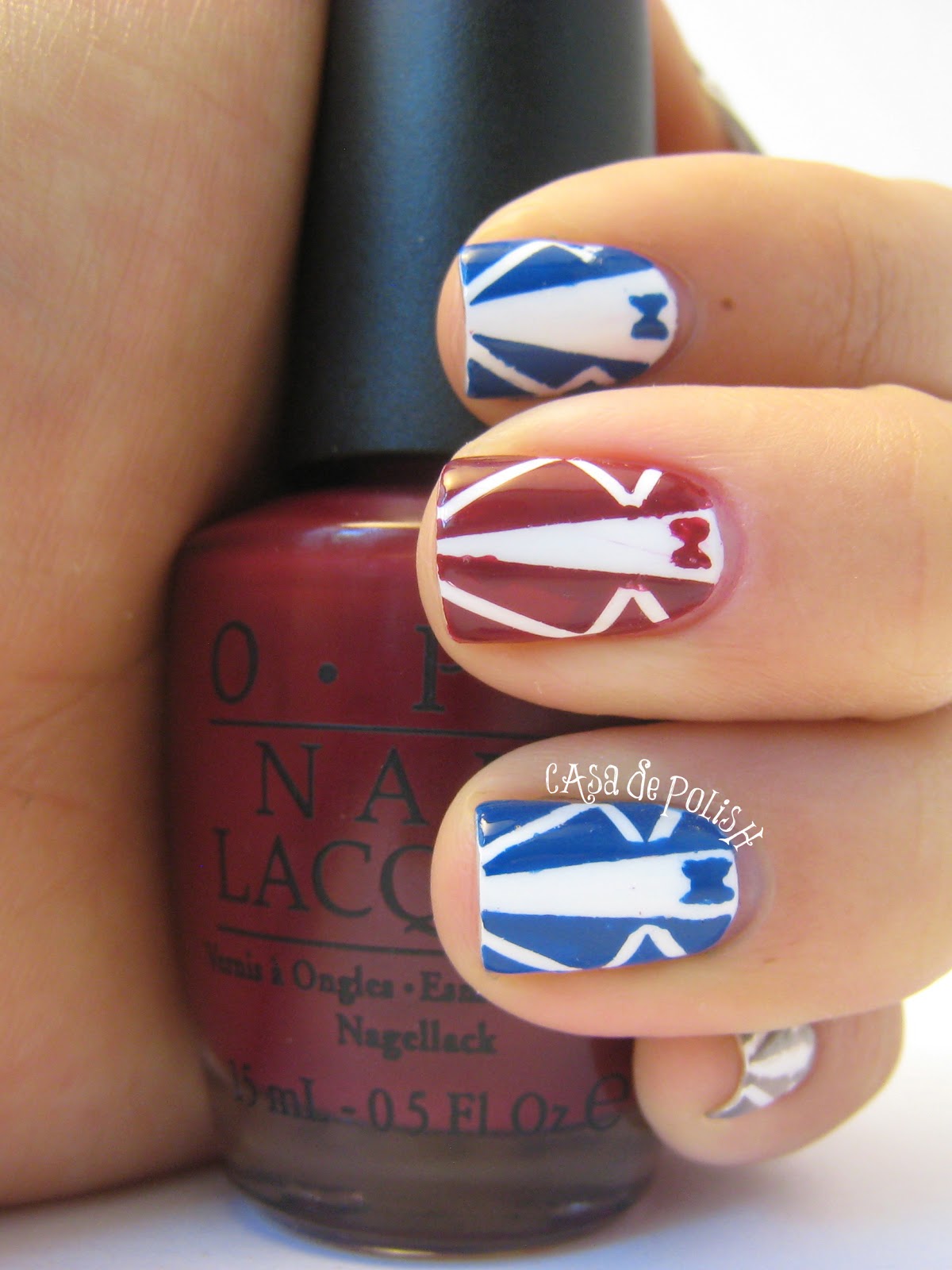 Casa de Polish: May Tri-Polish Challenge Day 4 - Tuxedo Nails + Mini ...