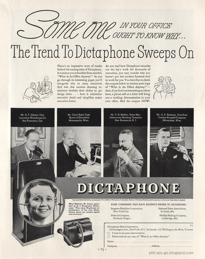 Phil Are Go!: Dictaphone - So that's a dictaphone.