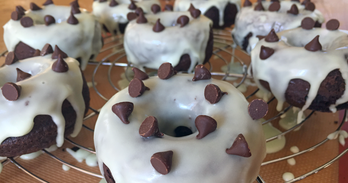 Vegan Mint Chocolate Chip Donuts | Susiechef