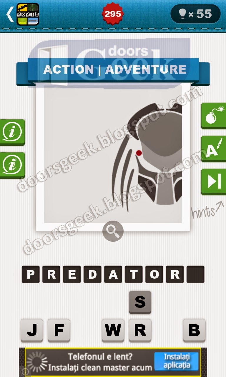 Movie Quiz Level 295 (bubble quiz games) ~ Doors Geek