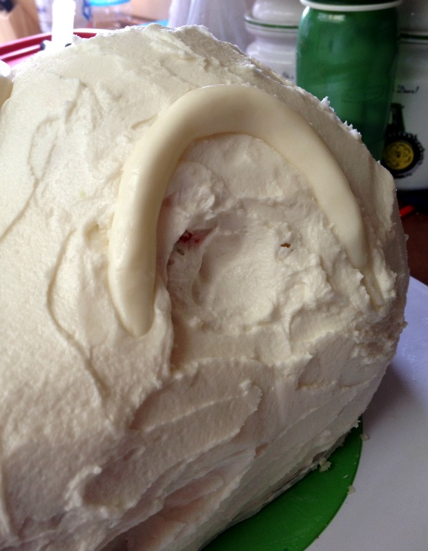 The Crafty Conundrum: SYTYC -T-Rex Cake Tutorial