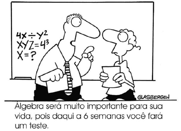 Tirinhas de Matemática - Questão de Álgebra ~ Matemática Passo a Passo ...