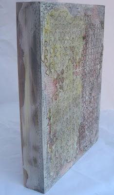 Blissful-Bohemian: New Collage/Burn Painting