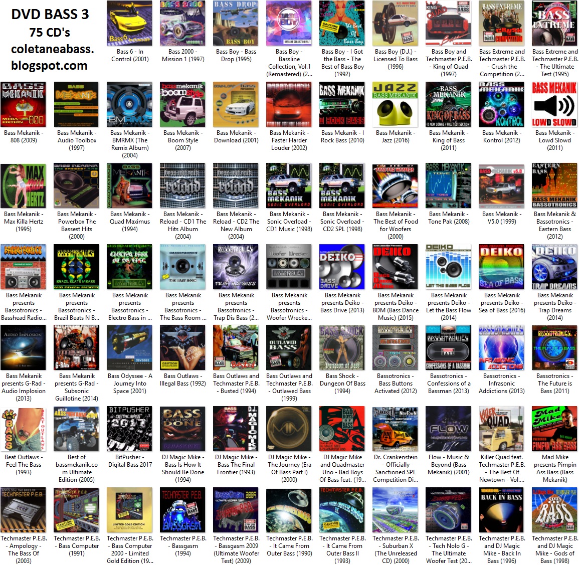 Coletâneas Dance e Bass CD's Som Graves e Agudos - LOJA VIRTUAL ...