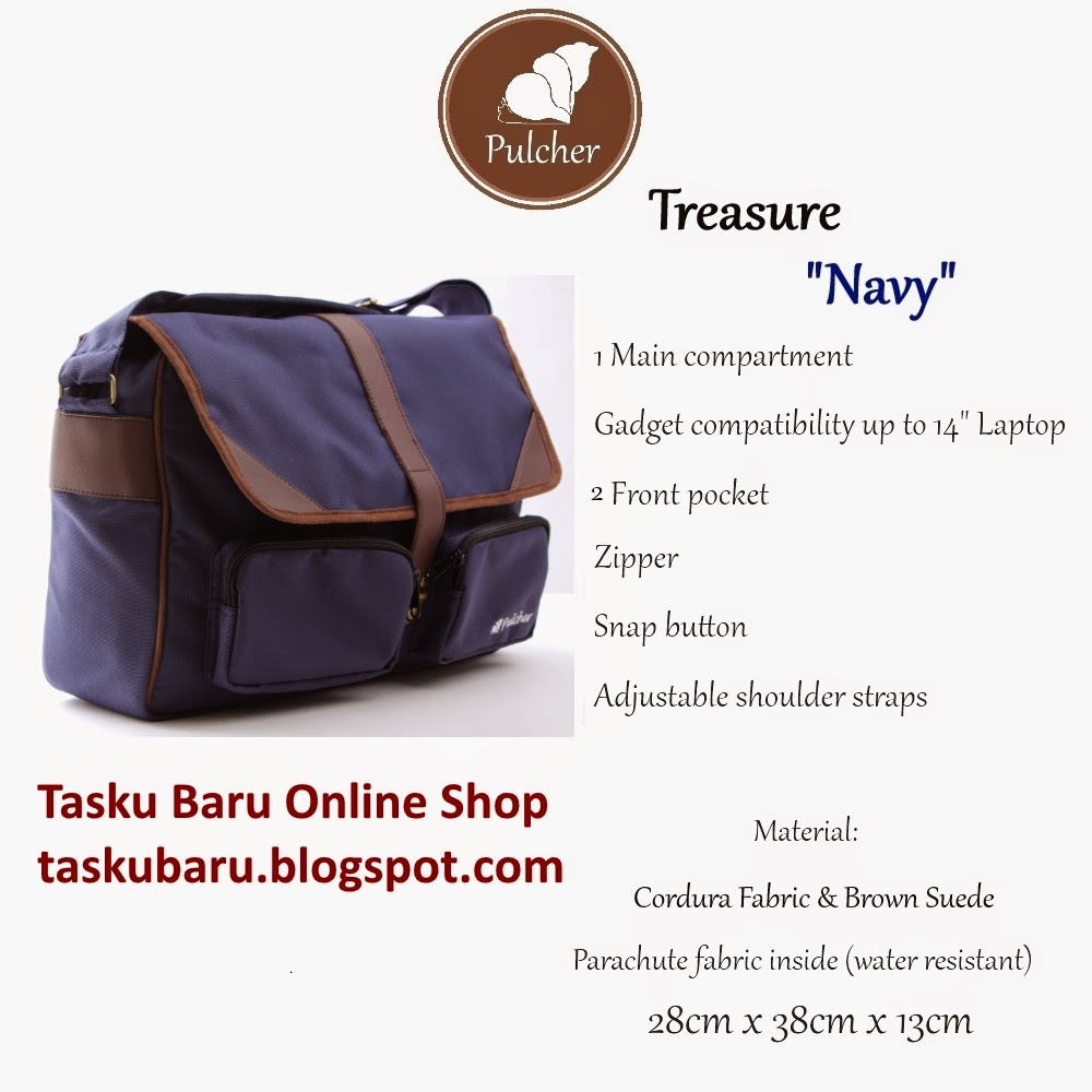 Tas Selempang Exsport Pulcher Treasure Navy Exlusive