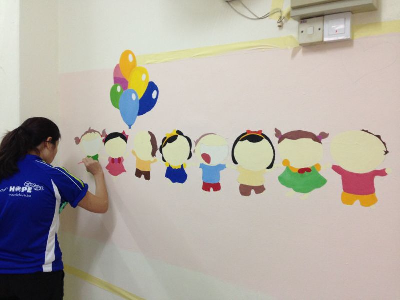 HOPE worldwide Malaysia: Mural Painting on Merdeka Day!