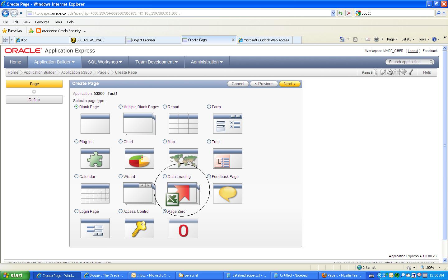 The Oracle APEX blog: Creating a data loader