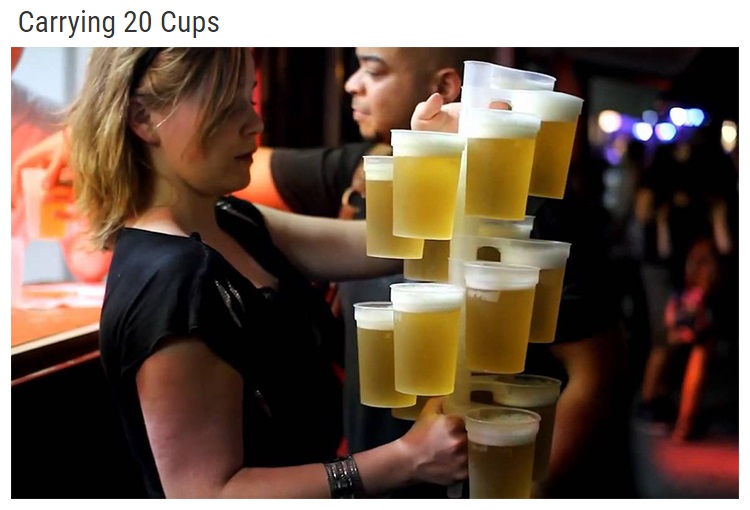 Welcome: Interesting Idea ~ Carrying 20 Cups