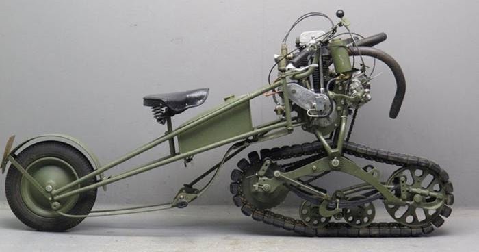 Chingum — Discover Curiosities: 1937 French Military Tracked Motorcycle ...
