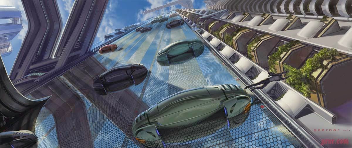 Creepy MINORITY REPORT Spider Robot Concept Designs by Mark Goerner ...