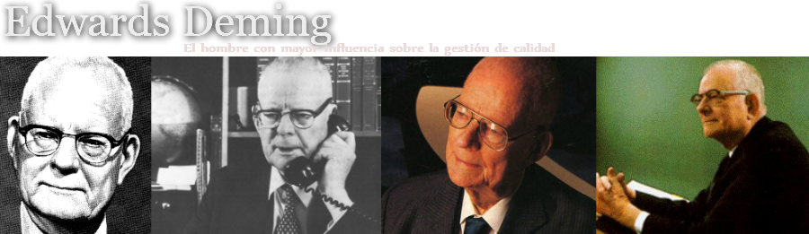 William Edwards Deming: Biografía de William Edwards Deming William Edwards Deming: Biografía de William Edwards Deming