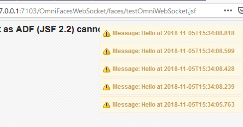 JSF WebSocket with OmniFaces in Oracle ADF