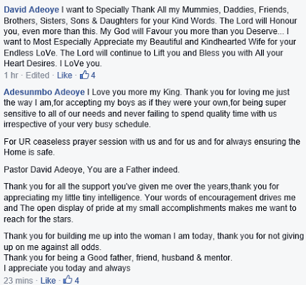 Sumbo Ajaba thanks her hubby for accepting her boys as his