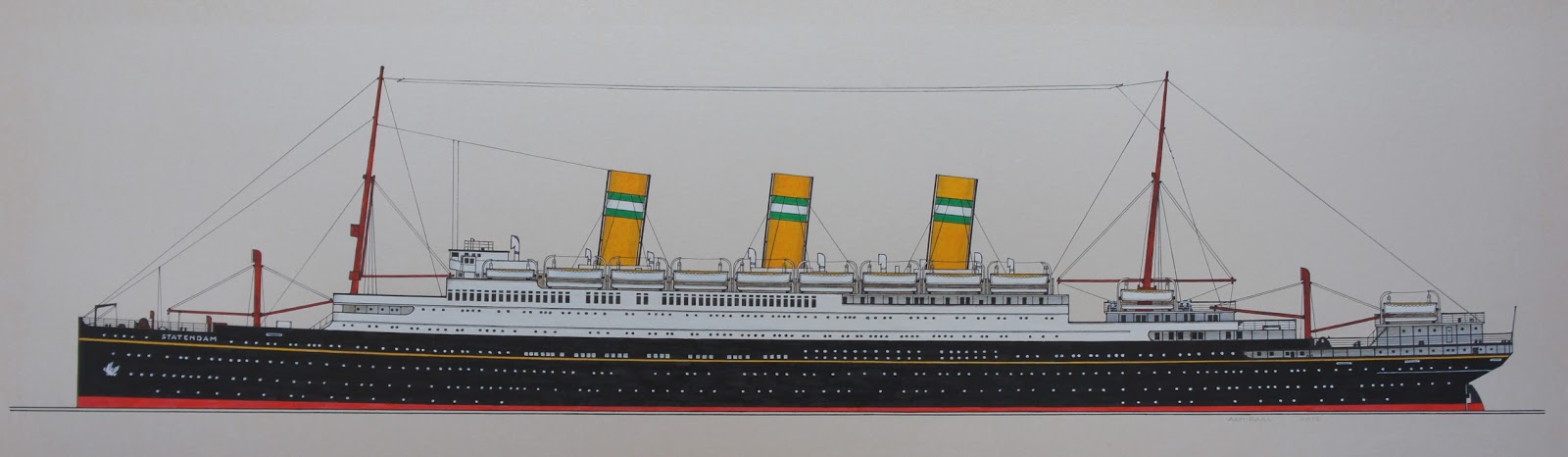 Admiraal Maritiem: ss. Statendam 2. (Justitia)