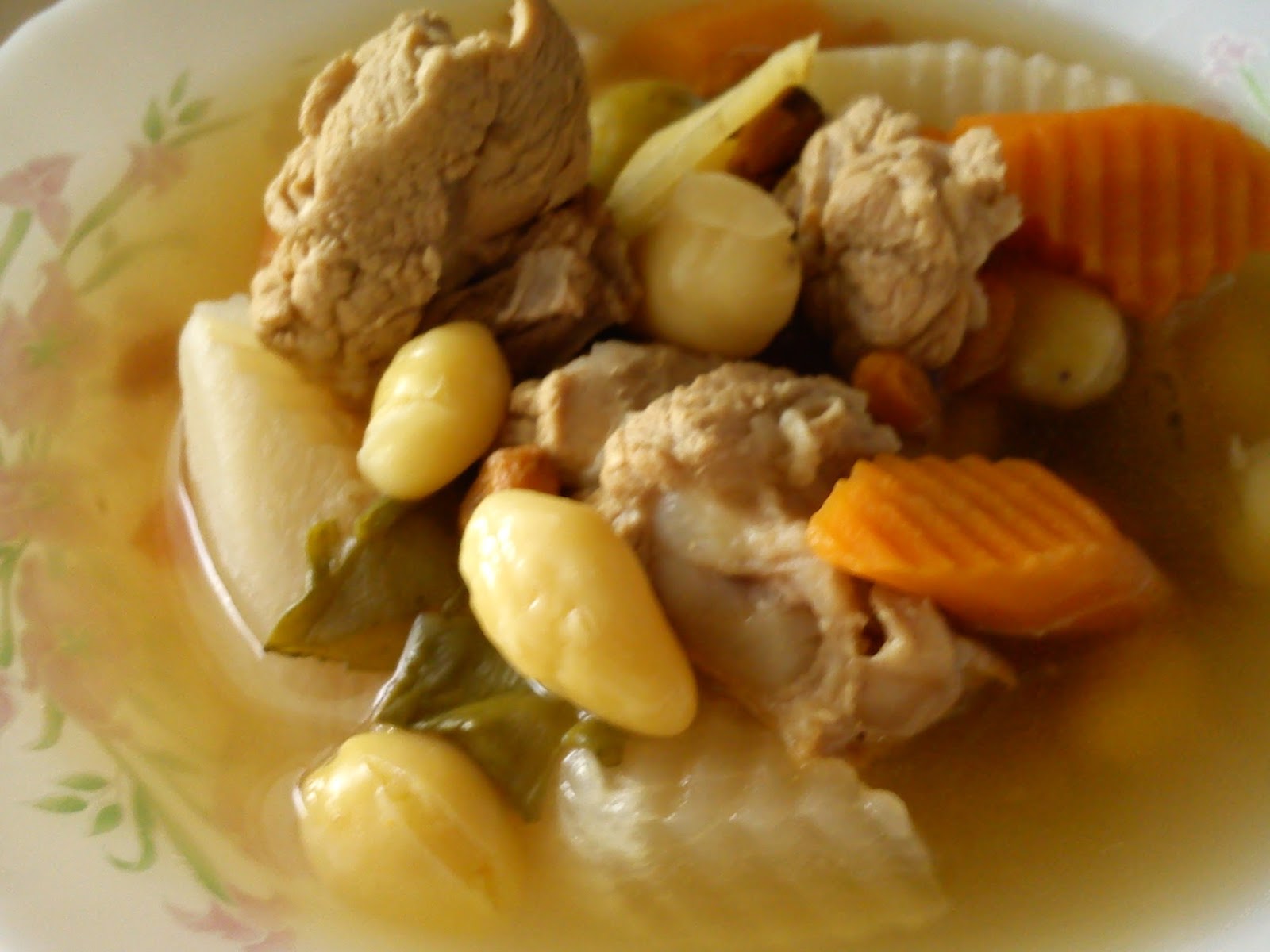 Cooking Pleasure: EZCR#51 - THERMAL COOKER - GINGKO, CARROTS AND PORK ...
