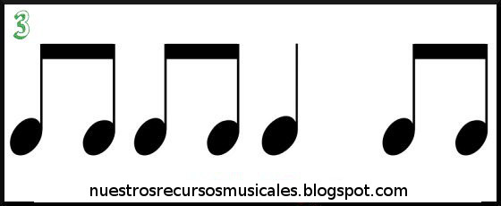 Nuestros recursos musicales: Esquemas ritmicos - negras y corcheas