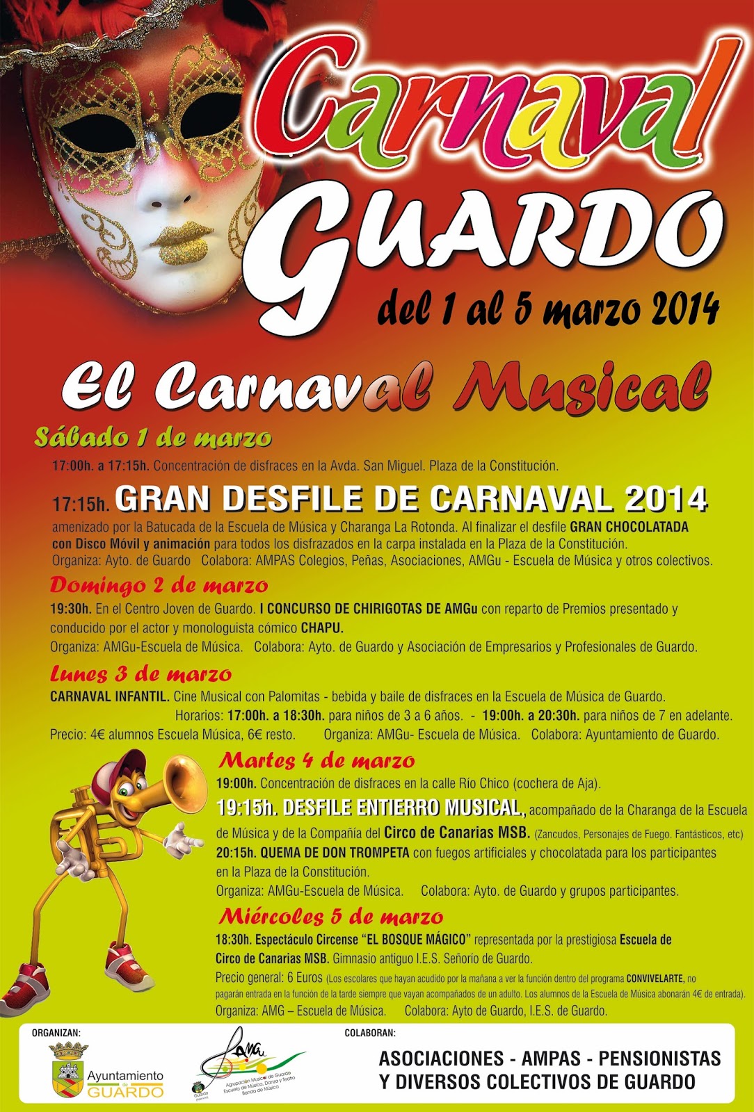 Programación Carnaval 2014 "El Carnaval Musical"