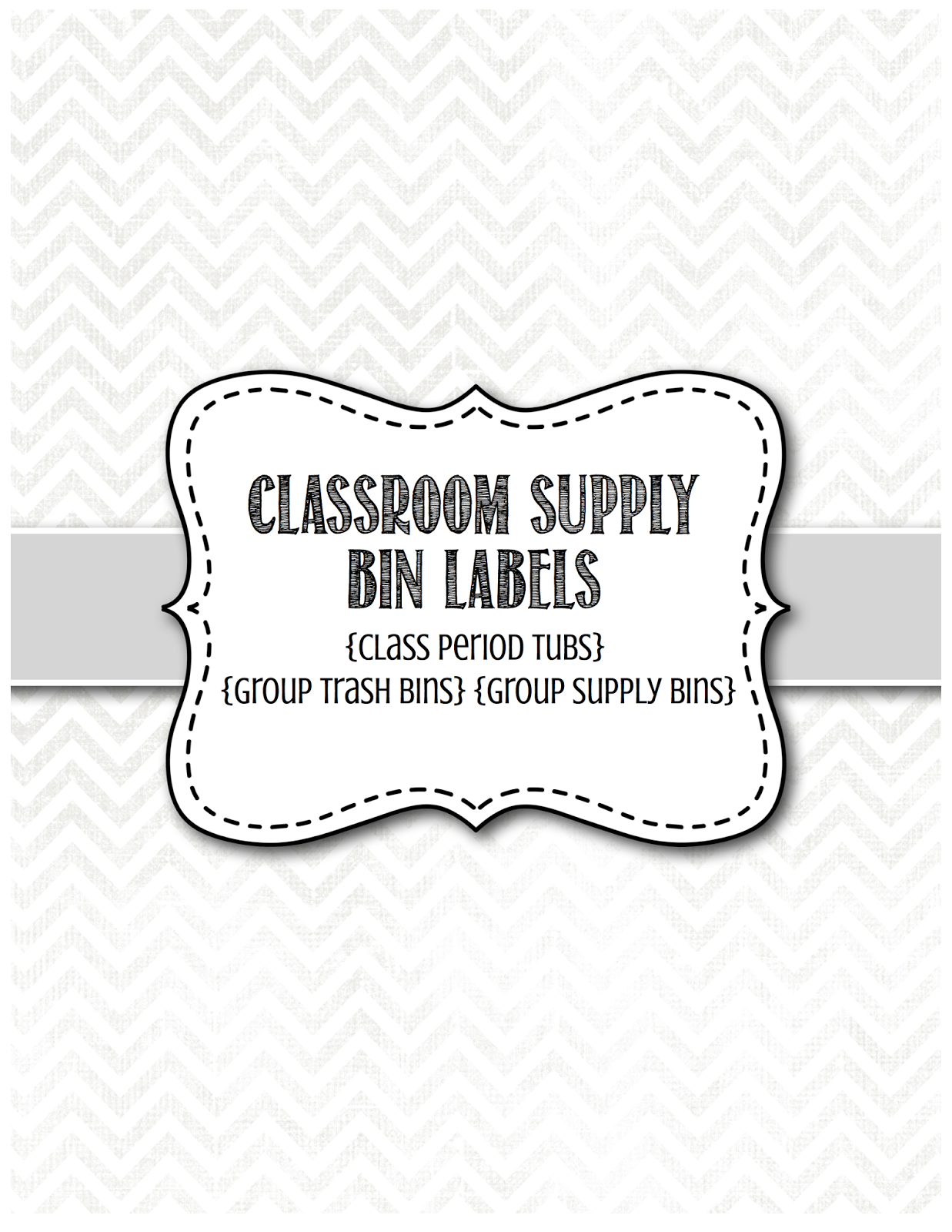 This Teacher Sweats Glitter: Supply Bin Labels