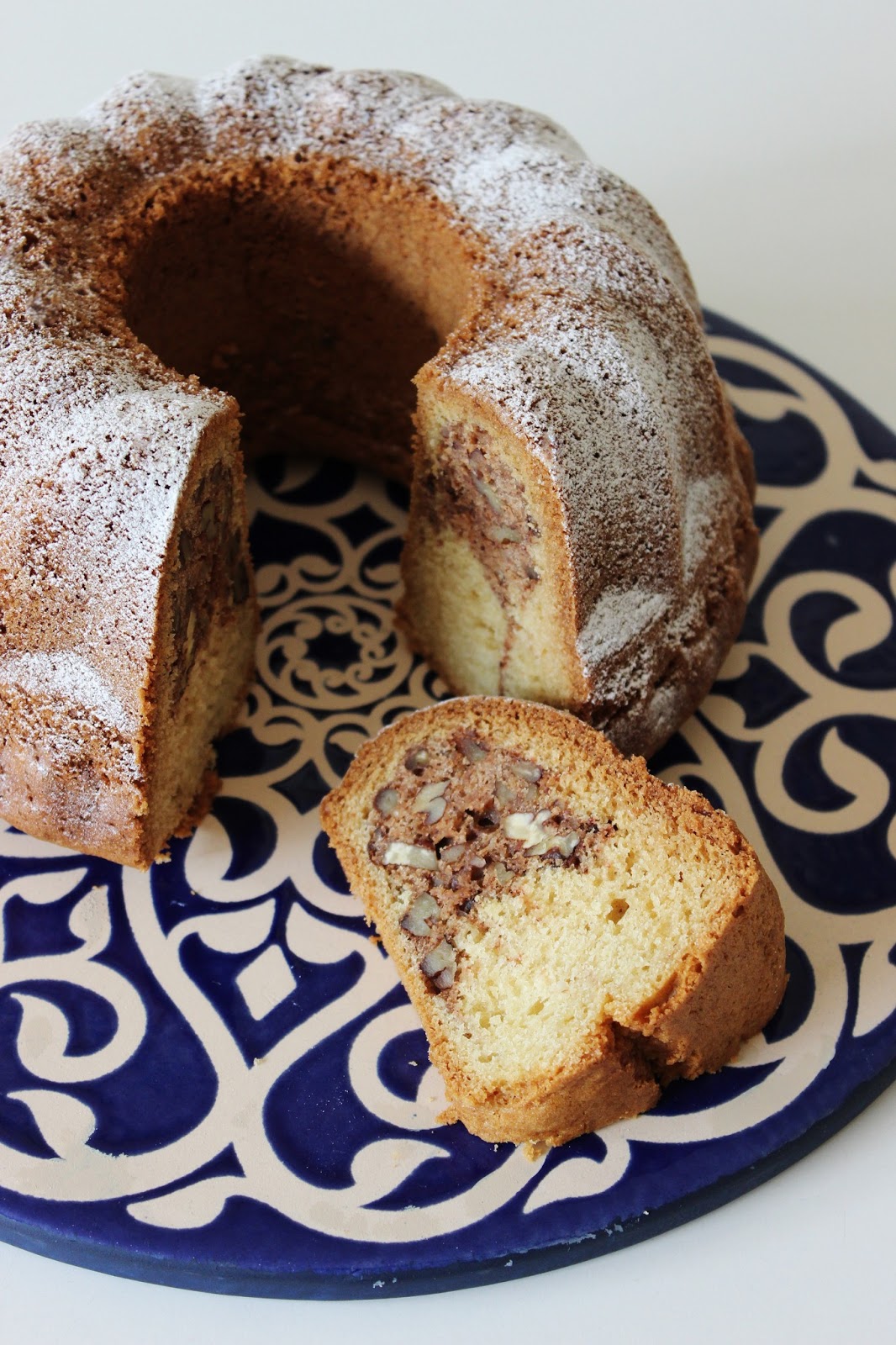 Tulband met een vulling van ahornsiroop en pecannoten
