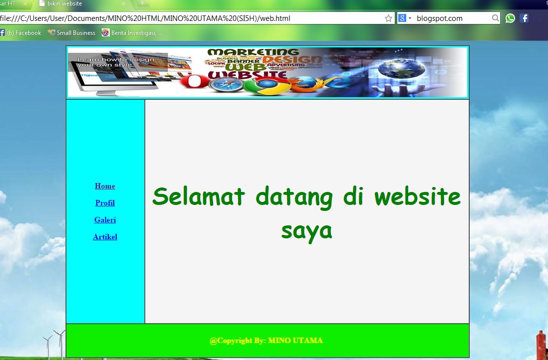 Belajar Dasar HTML: Tugas Membuat Website
