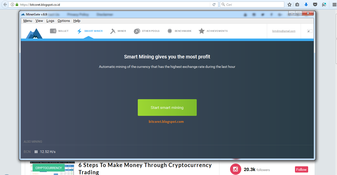 How to Mining Free Bitcoin in MinerGate - Bitcoret