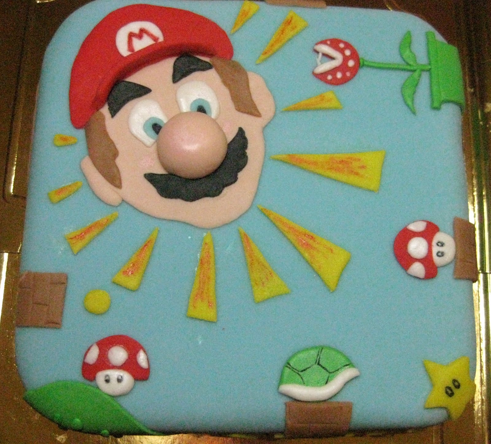 Pedacitos de miel: TARTA FONDANT MARIO BROS