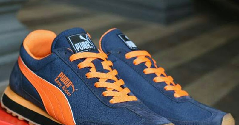 Puma Easy Rider Navy Orange Sol Black GOGS | Omsepatu.com