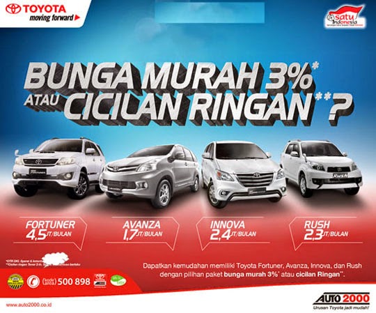 Jual Mobil Bekas, Second, Murah: Promo Toyota Fair Bunga Murah 3% atau ...