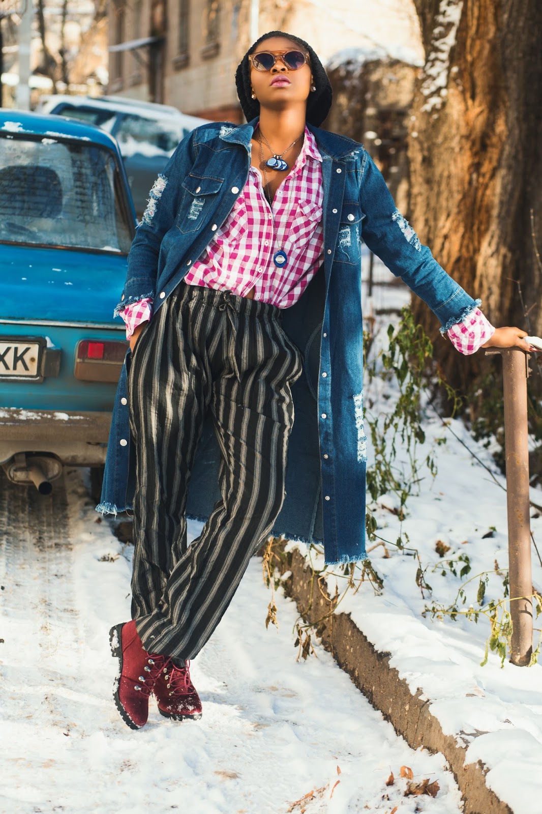 HOW TO STYLE DENIM JACKET IN WINTER | MÉLÒDÝ JACÒB