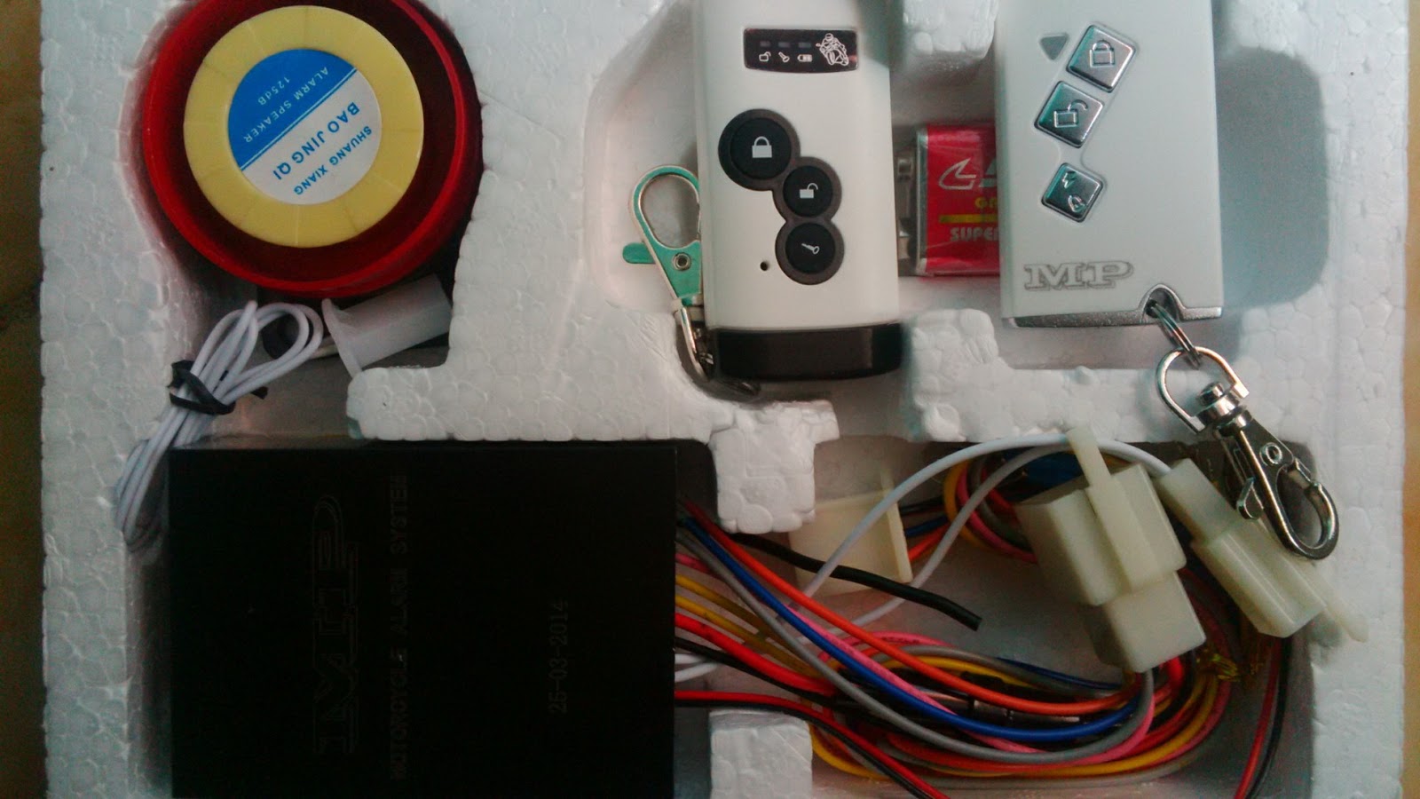 jual alarm motor palembang