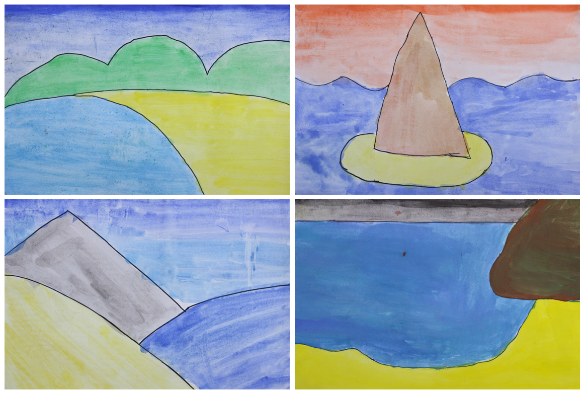 Art With Mr Hall: Reduced Abstract Landscapes