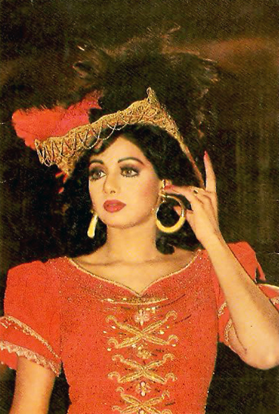 Sridevi: Sridevi on the sets of Roop Ki Rani Choron Ka Raja: Title song ...
