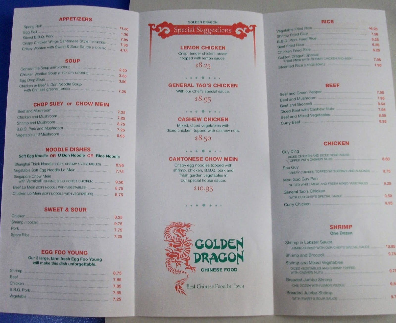 In My World: Golden Dragon Chinese Restaurant, St. Thomas, ON