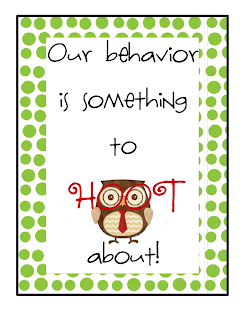 The Go To Teacher: Addition to Owl Behavior Chart