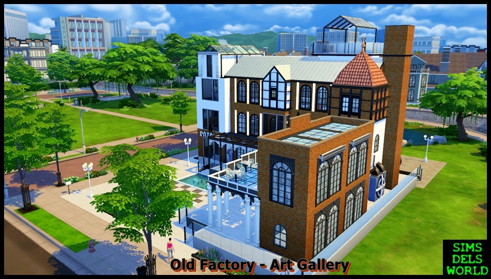 SimsDelsWorld: The Sims 4 : Old Factory - Art Gallery