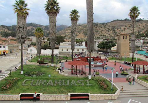 Curahuasi for the world: main square Curahuasi