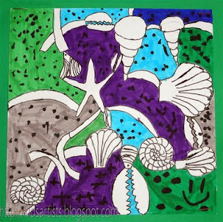 Kids Artists: Connected shells