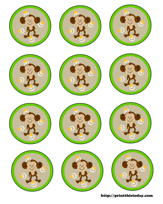 Animal Babies: Free Printable Toppers or Labels. - Oh My Baby!