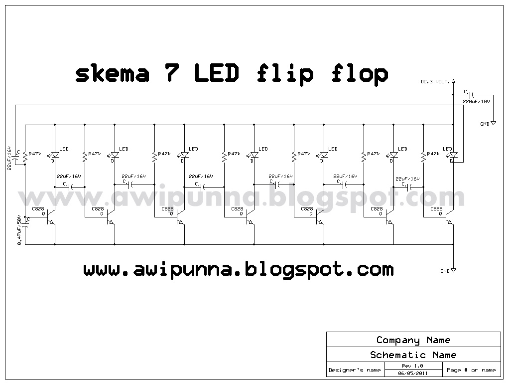 ARWIS' BLOG: Skema LED Lari-Lari