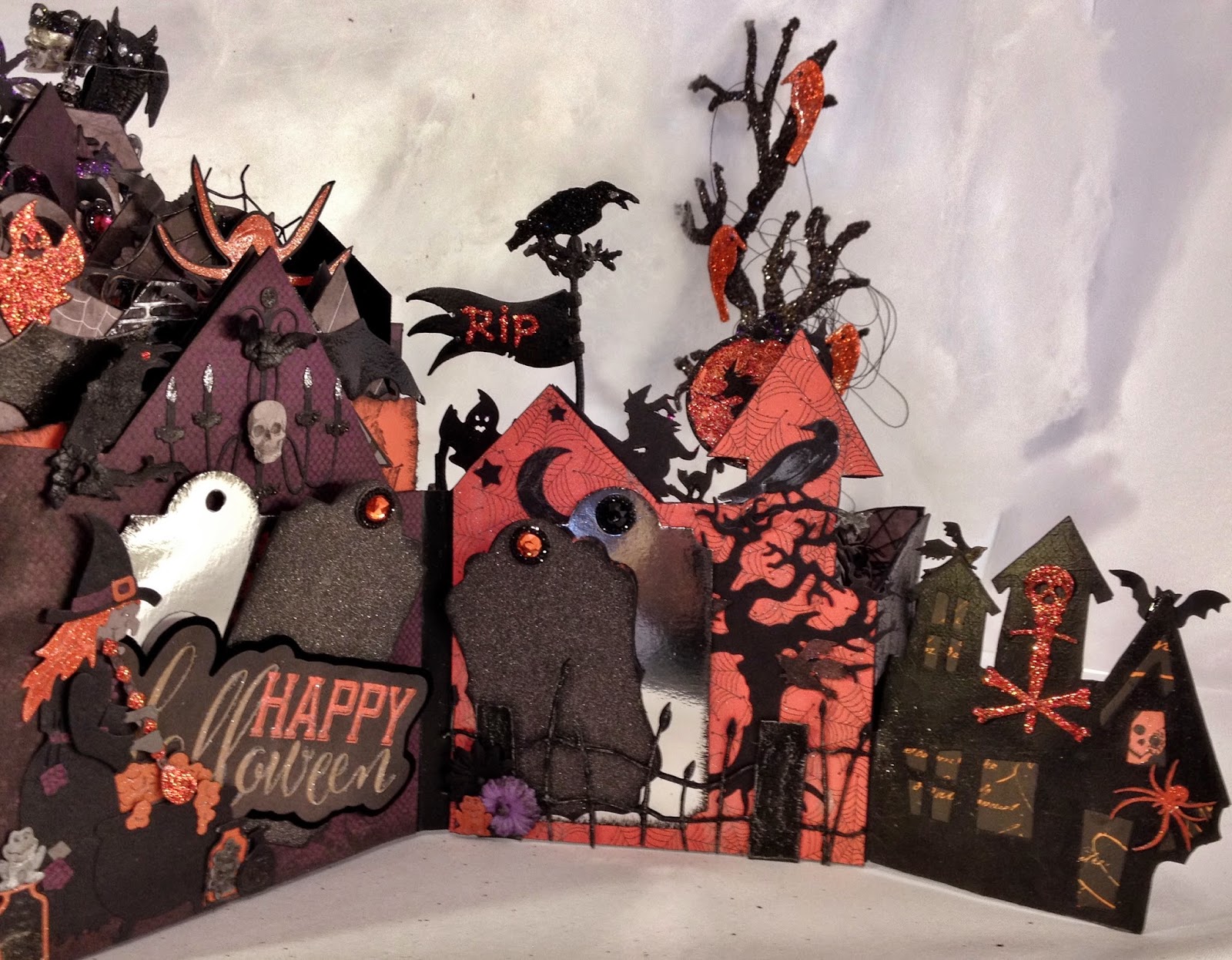 Recollections spooky castle Halloween mini album | annes papercreations ...